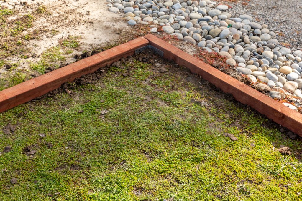 How to Install Landscape Timber Edging - Treeier